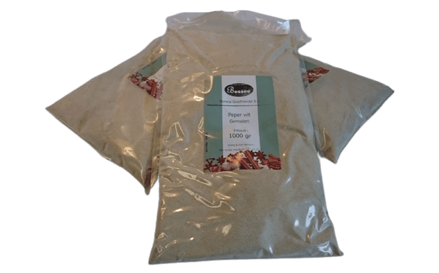 Witte peper gemalen 1kg - Bessee